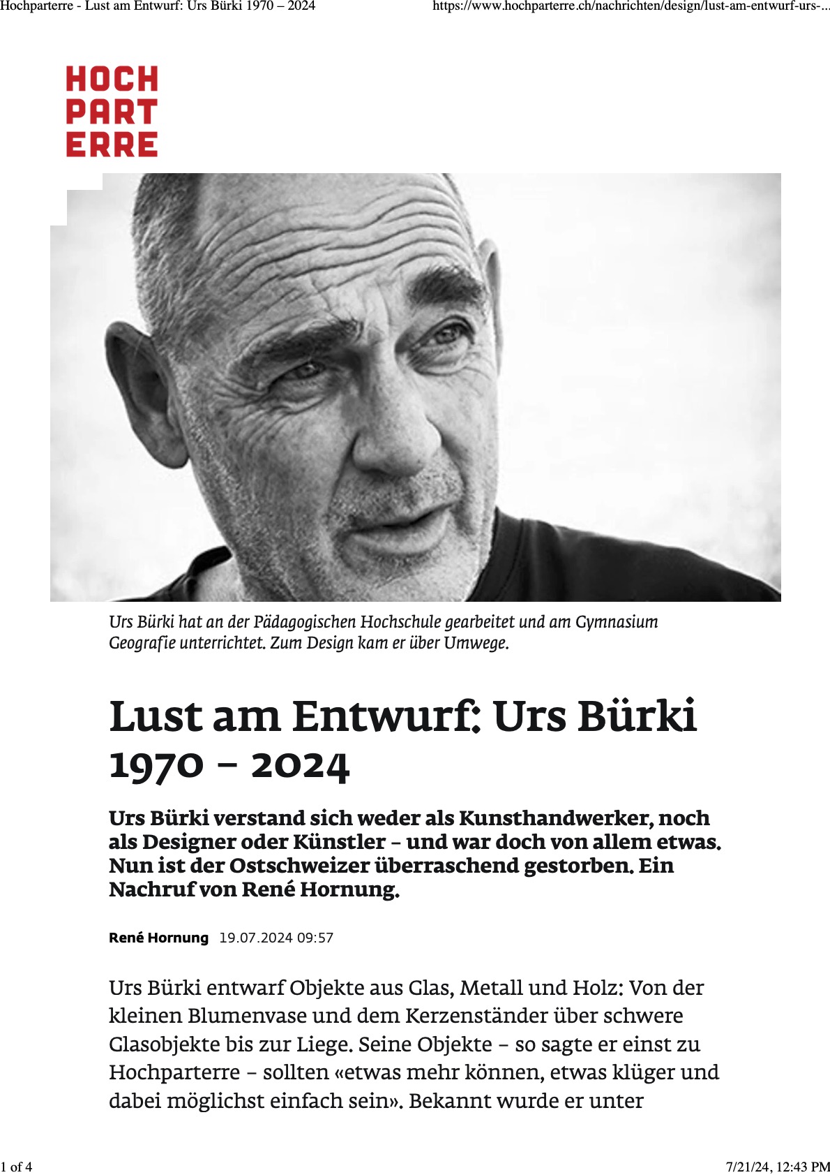 Urs Bürki / zarava – Yves Ebnöther